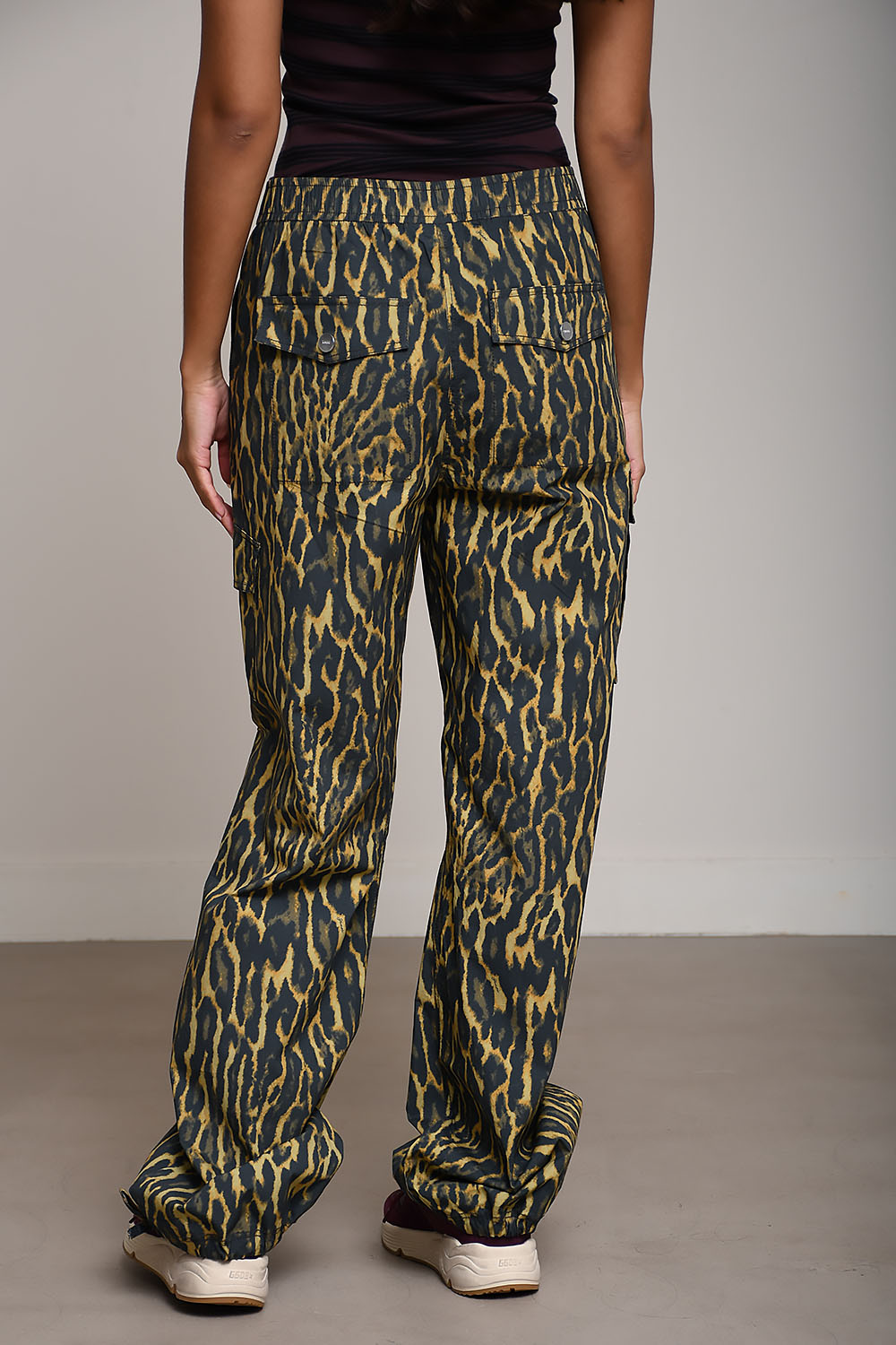 Printed stretch cargo pants - Mayke